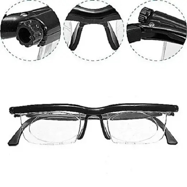 Очки с регулировкой линз Dial Vision Черные от -6 до +3 (1104224211) от ...