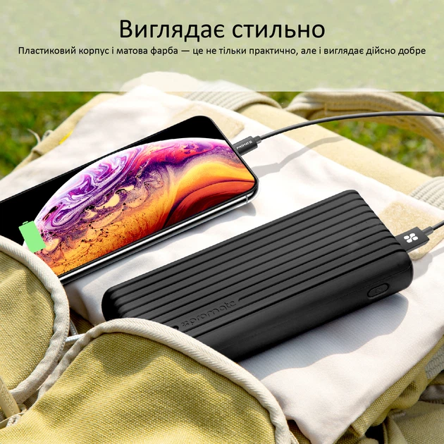 УМБ Promate Titan-20C 20000 mAh Black (titan-20c.black) – фото, отзывы ...