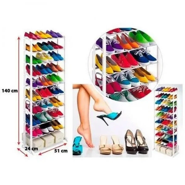 Полиця для взуття тумба для взуття Amazing Shoe Rack Стійка органайзер для зберігання 30 пар