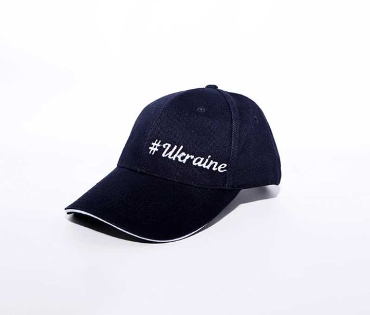 Кепка бейсболка Етно-Сіті Тризуб Ukraine з білою полоскою One Size ...