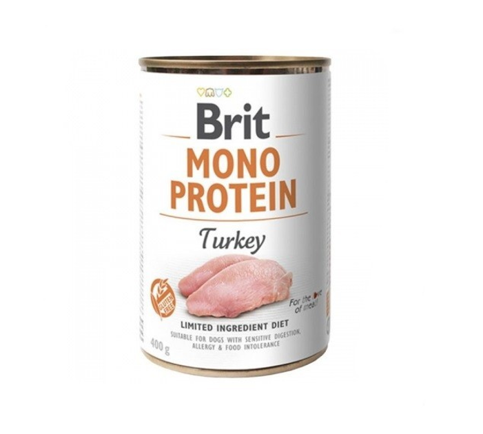 Влажный корм Brit Mono Protein Dog Turkey для собак с индейкой 400 г от ...