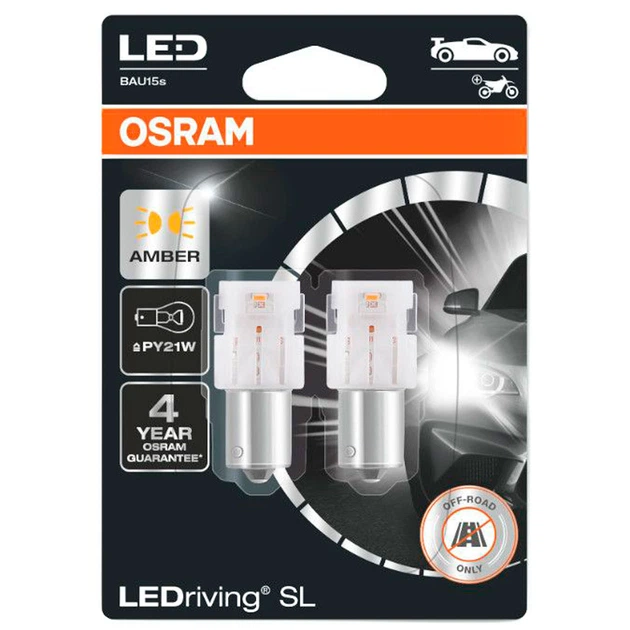 Светодиодные лампы LED Osram LEDriving SL 7507DYP-02B PY21W BAU15s 12v Amber – фото, отзывы ...