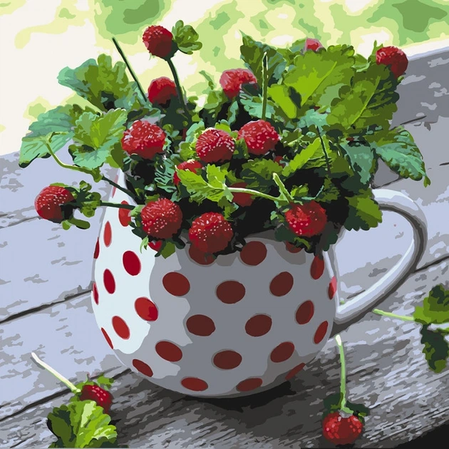 Картина по номерам Лето в кувшине Kho5567 40х40 см фото отзывы характеристики в интернет