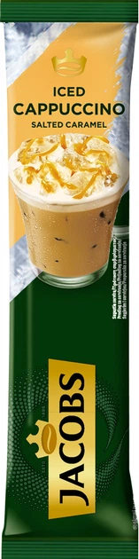 Купить Кофейный напиток Jacobs Iced Cappuccino Salted Caramel 8 шт x 17 ...