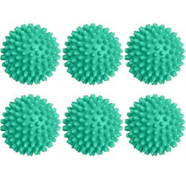 Мячики шарики для стирки пуховиков и другой одежды BALLS 6 шт бирюзовый ...