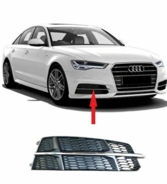 Решетка, заглушка бампера правая для Аudi А6 С7 s-line рестайлинг 2016 ...
