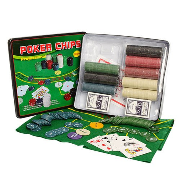 Настольная игра покер D25355, 500 фишек – фото, отзывы, характеристики ...