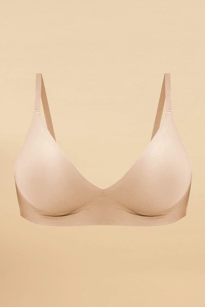 Бесшовный комплект микрофибра Obrana 874-074 бежевый 75B/C от продавца: dormouse – в интернет ...