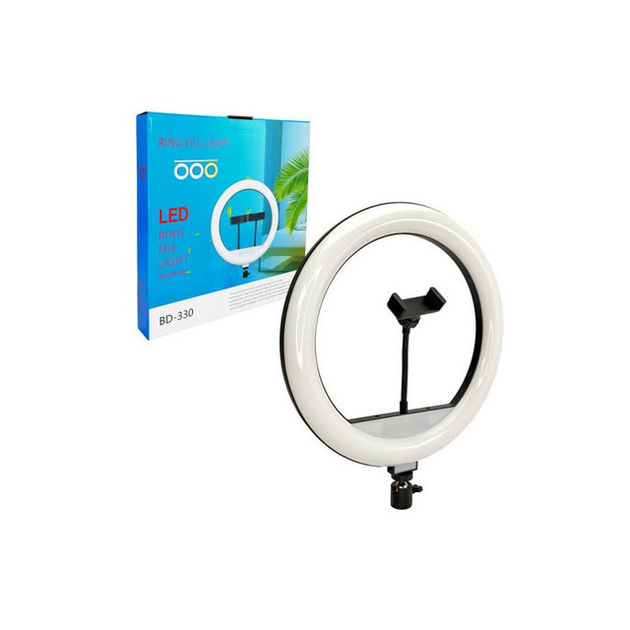 Лампа кольцевая с LED подсветкой Ring Light BD-330 33cm с держателем ...