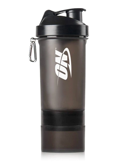 Шейкер Optimum Nutrition Smart Shaker 600 мл + 2 контейнера Черный ...
