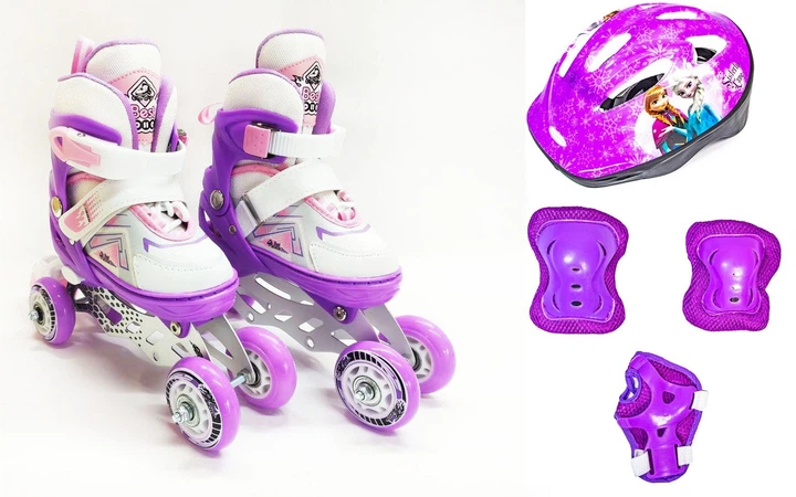 Детские Ролики для начинающих квады с комплектом защиты Best Roller ...