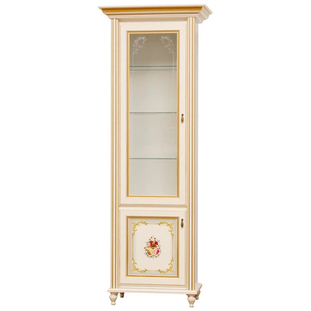 Стінка у вітальню Парма 1 Світ меблів Білий Прованс світлий ДСП та МДФ 3 предмети купити