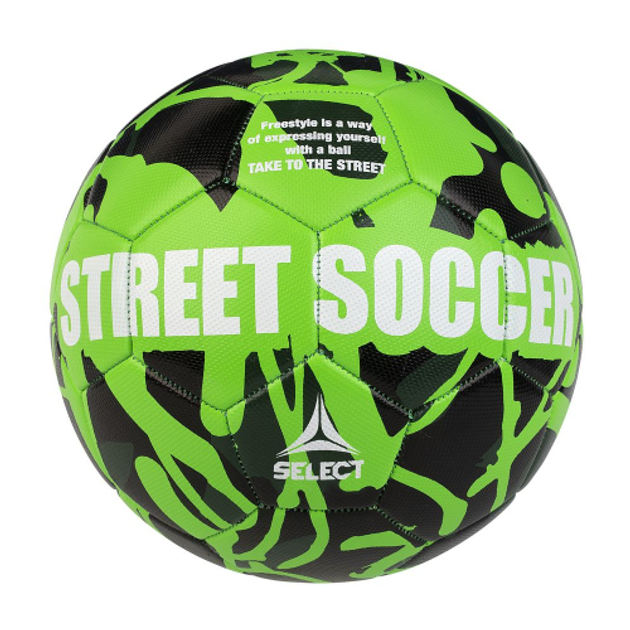 М'яч футбол №4.5 SELECT STREET SOCCER NEW для гри на асфальті зелений ...