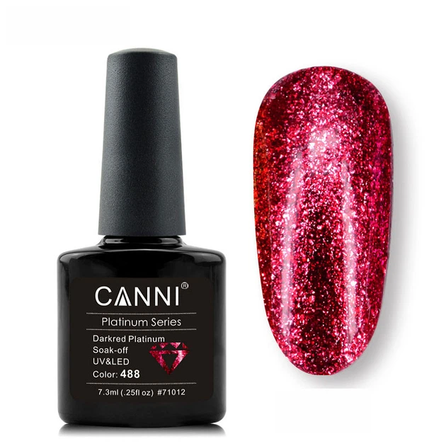 Гель-лак жидкая фольга CANNI 488 темно-красный, 7,3 ml – купить онлайн на ROZETKA