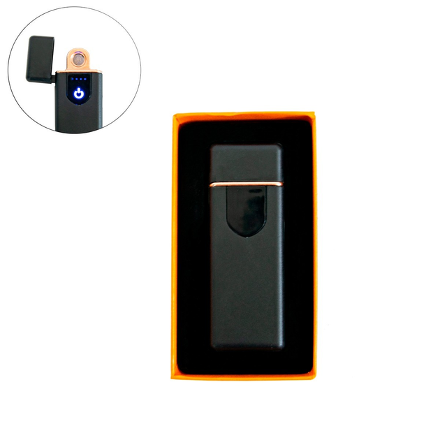 Электронная зажигалка USB ZGP ABS Черная сенсорная зажигалка с ЮСБ ...