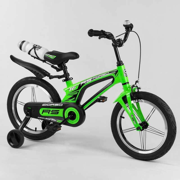 Велосипед магниевый Corso 16" RS Turbo зеленый 39373 – фото, отзывы ...
