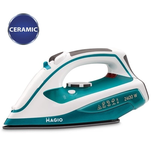 Утюг MAGIO МG-541, Мощность 2400 Вт, цвет бирюза/белый – фото, отзывы, характеристики в интернет ...