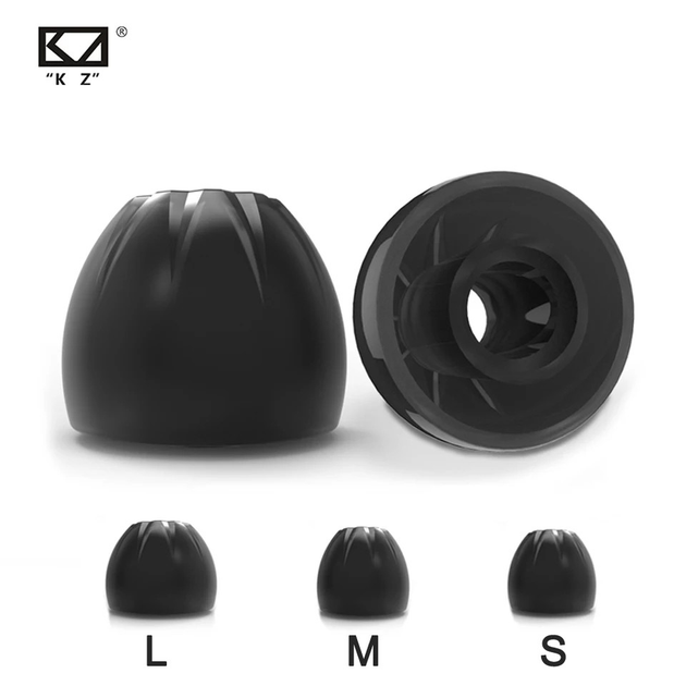 Амбушюры KZ BLACK для вакуумных наушников комплект 3 пары, в боксе ...