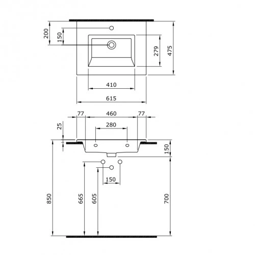 0020110A LAGUNA Тумба 60 з раковиною, антрацит DEVIT ag-452642 – фото, відгуки, характеристики в ...