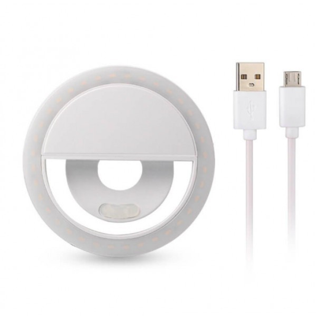 Селфи кольцо с USB-зарядкой вспышка-подсветка для телефона светодиодное ...