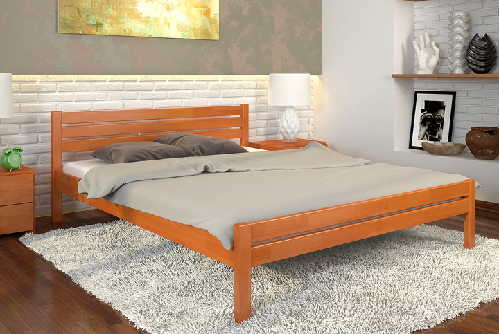 Кровать двуспальная Arbor Drev 180x200 Роял дерево сосна Ольха – фото ...
