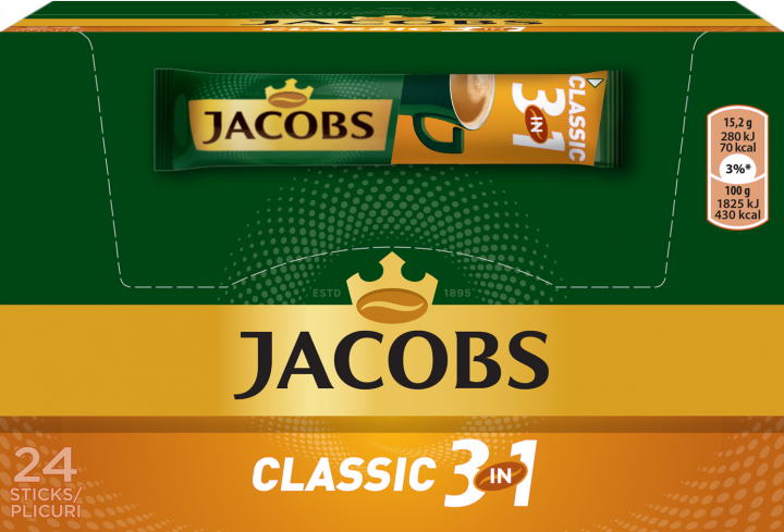 Купити Кава JACOBS 3 в 1 Classic 24*15,2г - ROZETKA. Вигідна ціна на ...