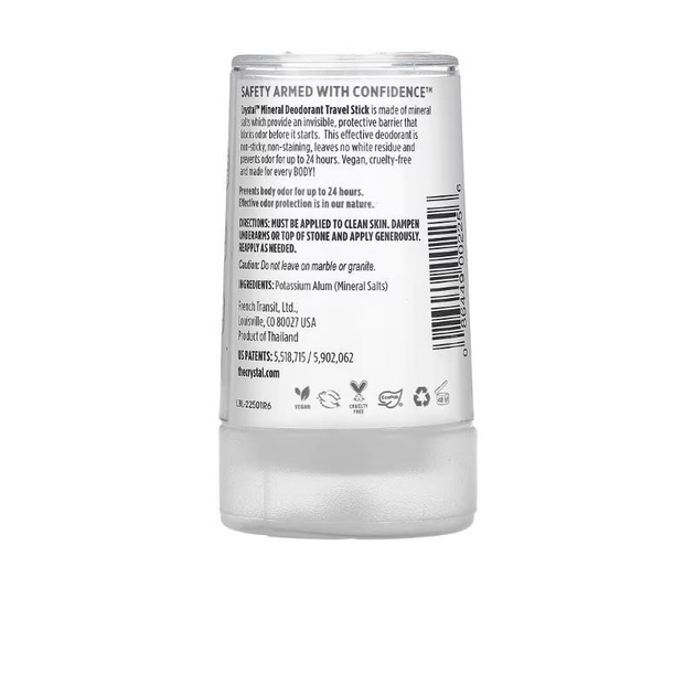 Crystal Body Deodorant, минеральный солевой дезодорант-карандаш, без ...