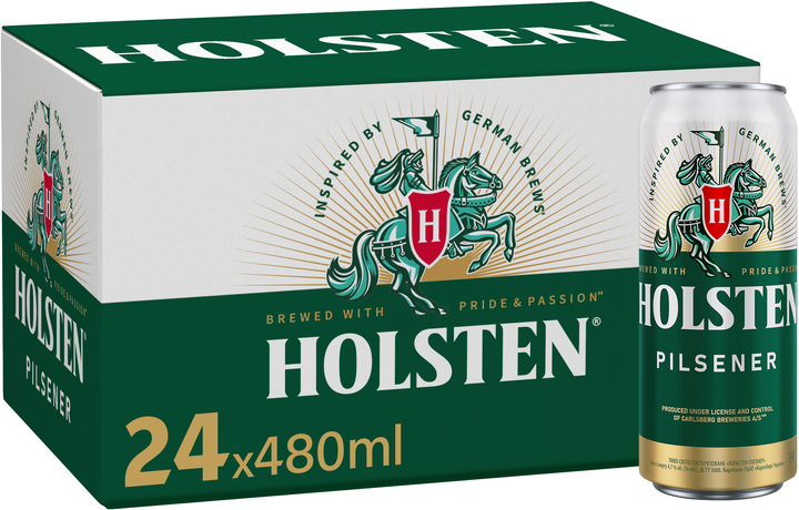Упаковка пива Holsten Pilsner светлое фильтрованное 4.7% 0.48 л х 24 шт ...
