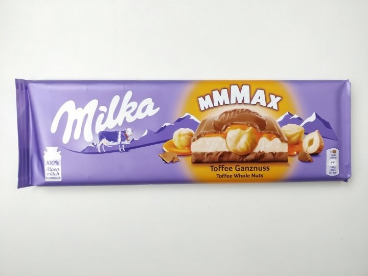 Молочный шоколад Milka Toffee Wholenut 300 г Швейцария – купить в ...