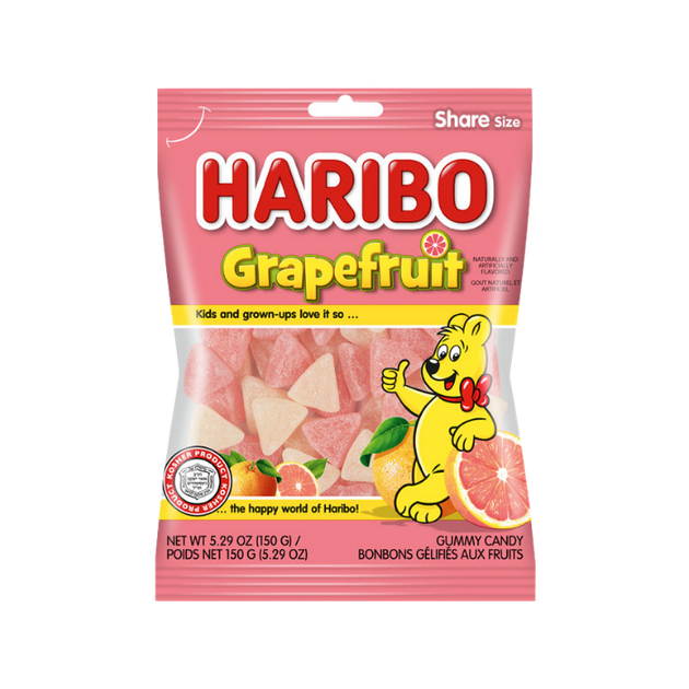 Цукерки желейні зі смаком грейфруту HARIBO Grapefruit Gummies, 150 г ...