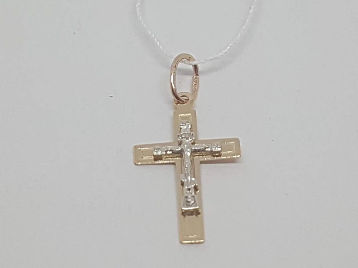 Золотий хрестик. Розп'яття Христа. 539900 від продавця: Vlasov GS Shop ...