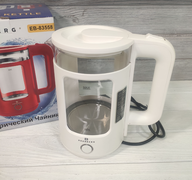 Чайник стеклянный электрический 1500 Вт Электрочайник с подсветкой ...