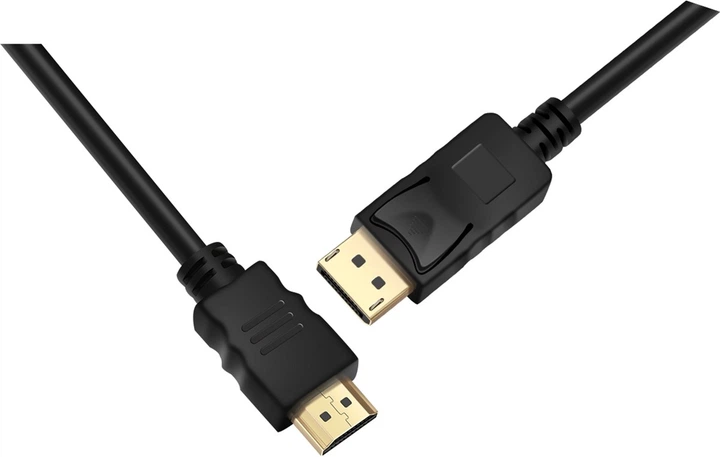 Кабель Prologix DisplayPort-HDMI V1.2 1 м (PR-DP-HDMI-P-02-30-1m ...