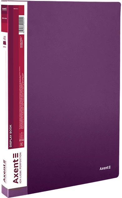 Папка пластиковая Axent A4 40 файлов сливовая (1040-11-A) – фото, отзывы, характеристики в ...