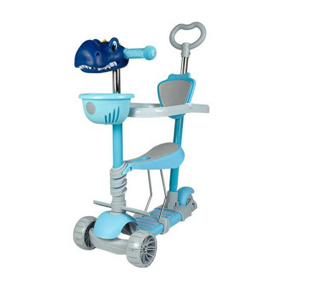 Детский трехколесный самокат Best Scooter S-81077 5 в 1 с сиденьем ...