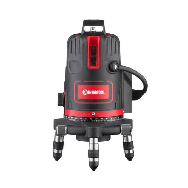 Уровень лазерный 5 лазерных головок, красный лазер INTERTOOL MT-3004 – фото, отзывы ...