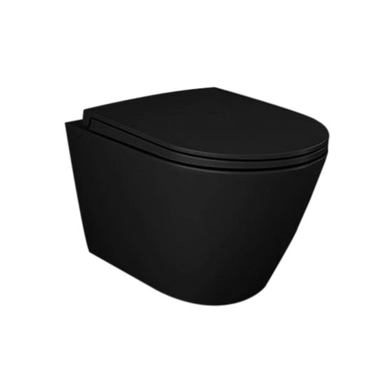 Унитаз подвесной Rimless (безободковый) Rak Ceramics Feeling с сидением ...