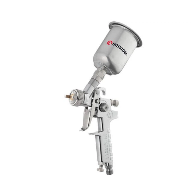Краскопульт пневматический HP MINI, форсунка 0.5мм, верхний металлический бачок 125мл., 5бар ...
