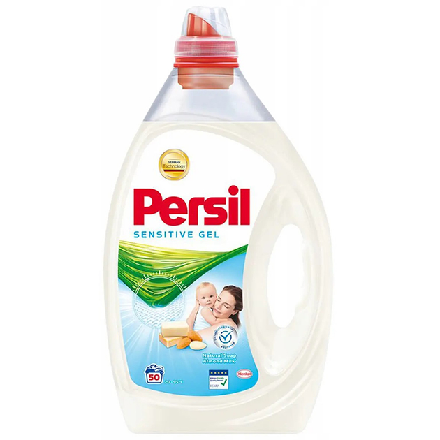 Детский гель для стирки Persil Sensitive Gel 2,5 л, 50 стирок – фото ...