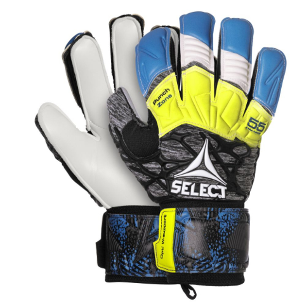Вратарские перчатки SELECT 55 Extra Force 8 сине-желтые – фото, отзывы ...