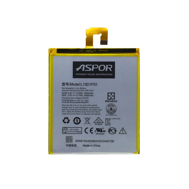 Аккумулятор Aspor L13D1P31 для планшета Lenovo A3500/S5000/A7-10 880160 ...