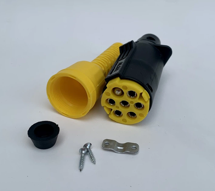 Электроразъем пластиковый S-type 24V 7 контактов розетка – фото, отзывы ...