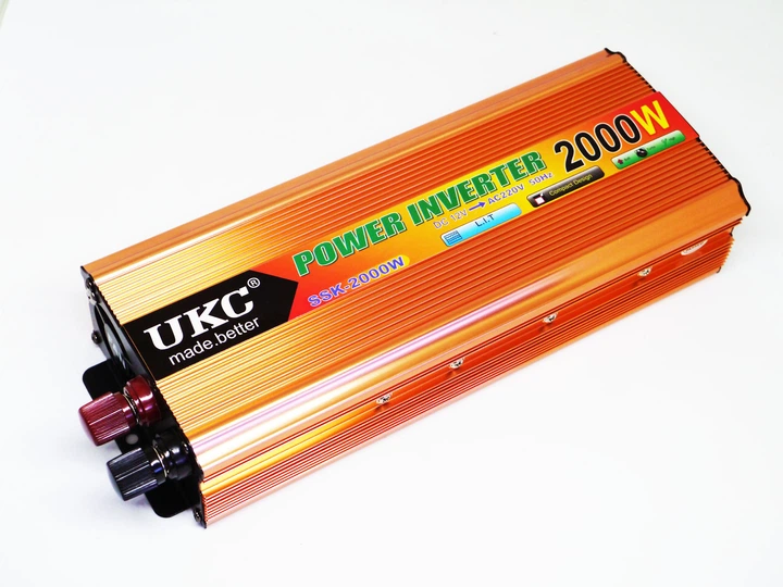 Перетворювач напруги автомобільний інвертор UKC SSK-2000W 12v-220v ART 6852 (par_2000W 6852 ...