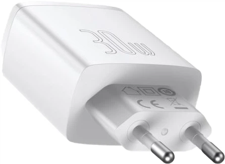 Зарядний пристрій Baseus Compact Quick Charger 2U+C 30 W EU Білий (CCXJ-E02) – фото, відгуки ...
