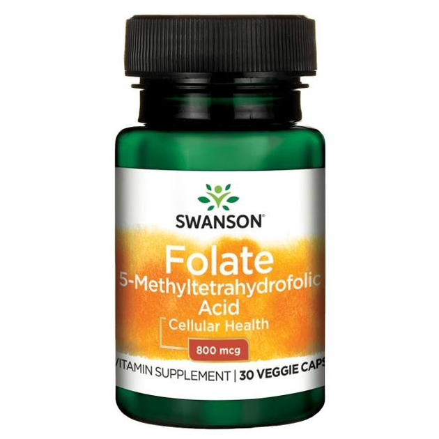 Фолиевая кислота Swanson Folate 800 mcg 30 Veg Caps – фото, отзывы ...