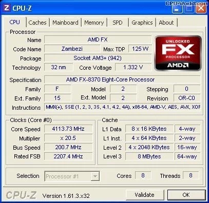 Процессор AMD Socket AM3+ FX-8370 125W : 8 ЯДЕР * 4,0- 4,3 GHz , sAM3+ ,Tray ( FD8370FRW8KHK ) Б ...