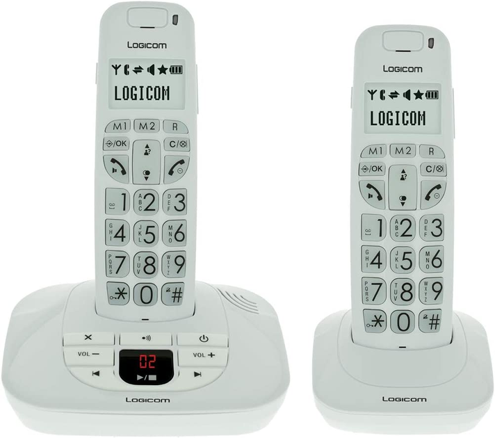 Стационарный беспроводной телефон Logicom Confort 255T Duo белый – фото ...