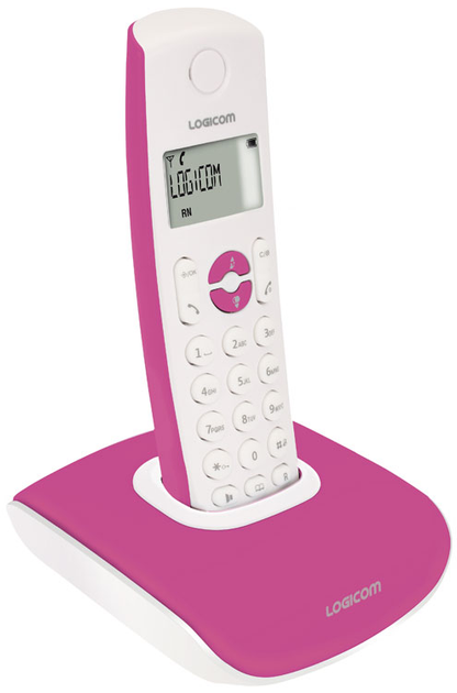 Стационарный беспроводной телефон Logicom Nova 350 R Dect Розовый ...