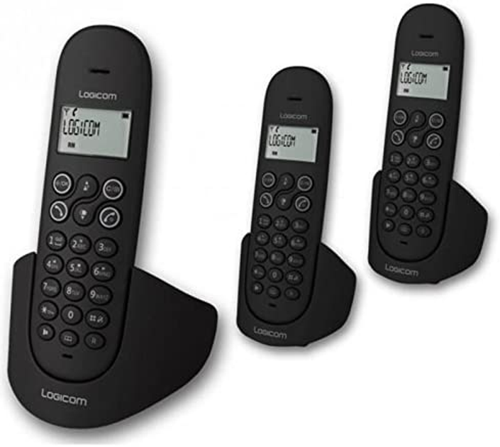 Стационарный беспроводной телефон Logicom Manta 355T черный – фото ...