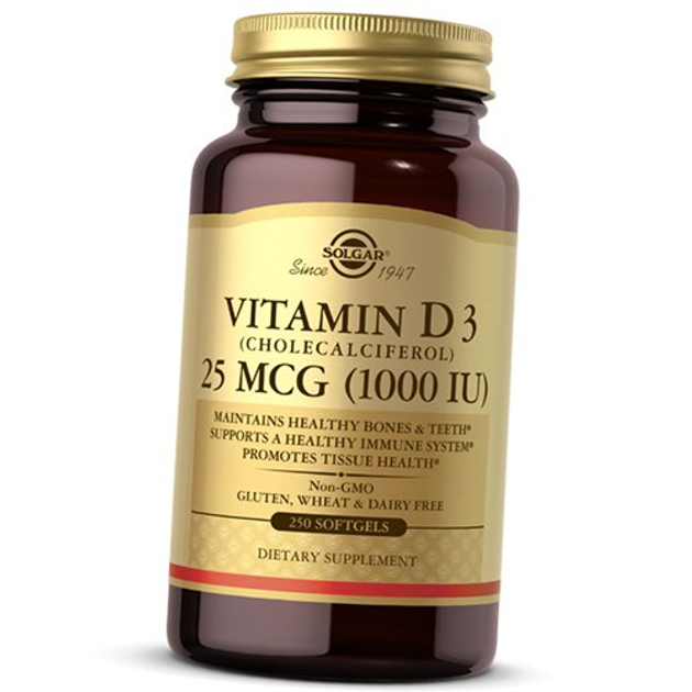 Витамин Д, Холекальциферол, Vitamin D3 1000, Solgar 250гелкапс ...